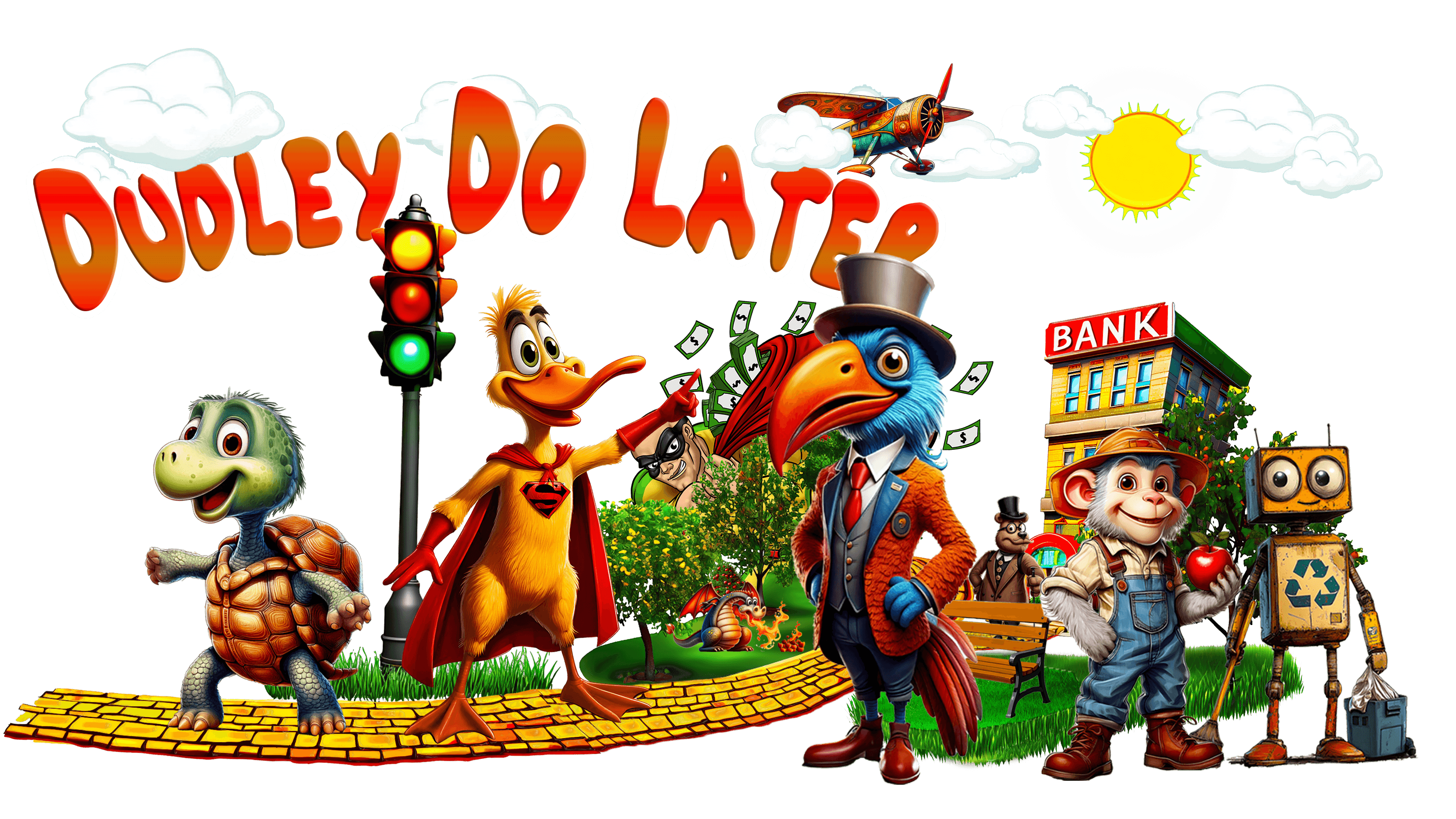 Home| Dudley Do Later| Don't Be Like Dudley| Activity Books